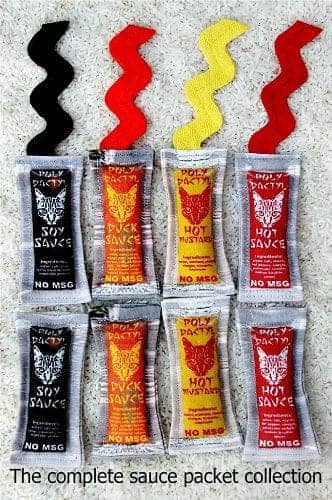 Chinese Takeout Packet Catnip Toy - Soy Sauce - Cat Toys